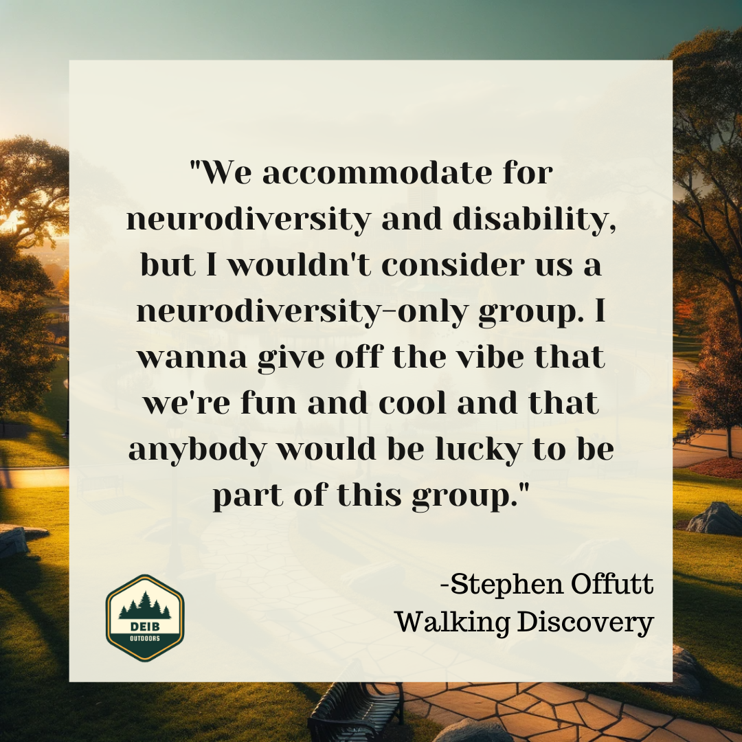 Neurodiversity Outside: Stephen Offutt of Walking Discovery