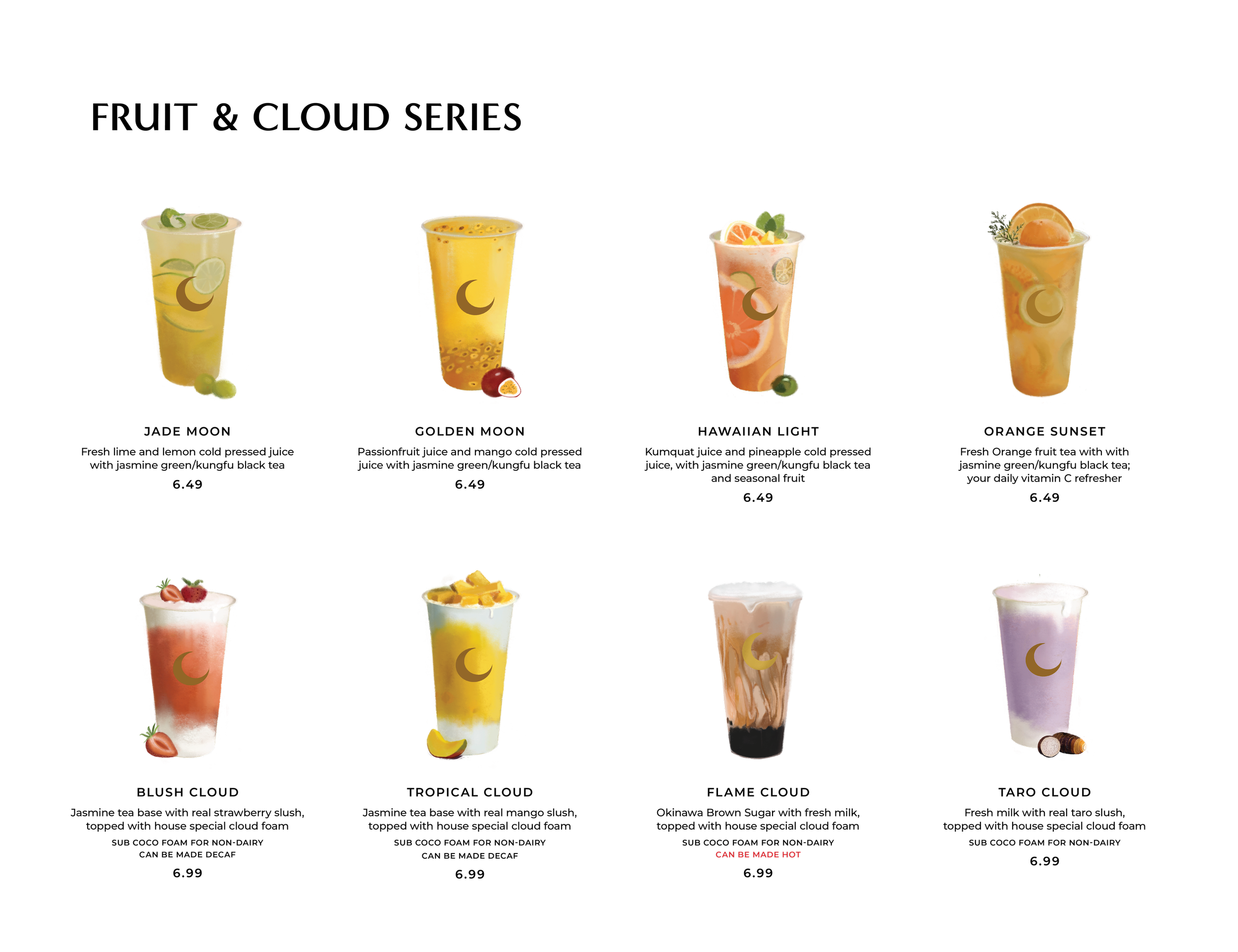 Main Menu — Thé Moon Tea House