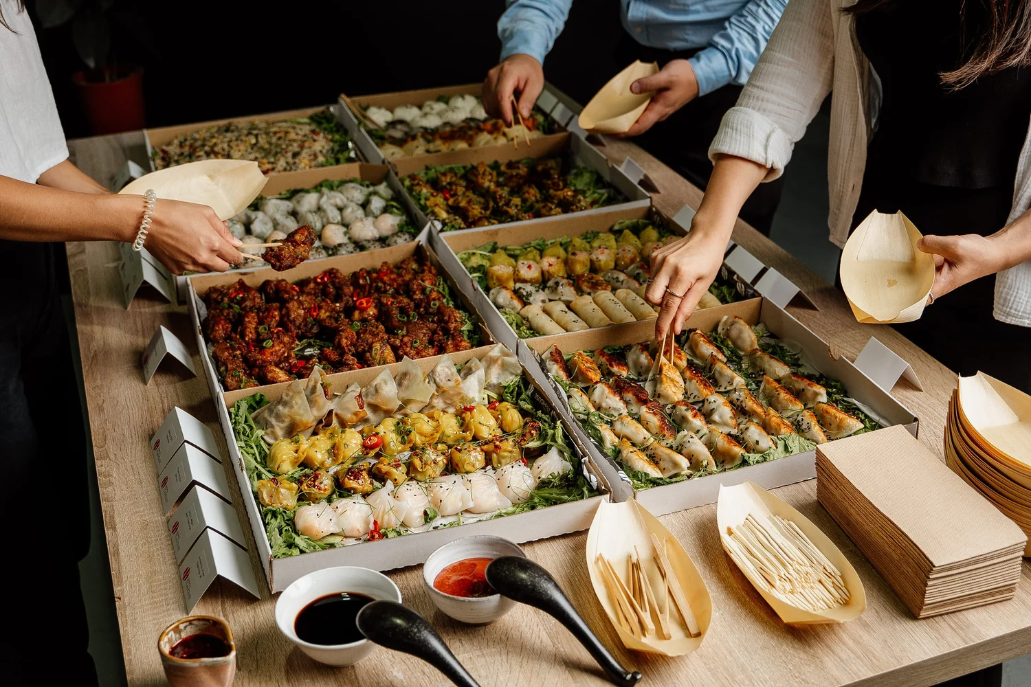Dumpling Catering Boxes | Affordable Drop Off Catering in Melbourne ...