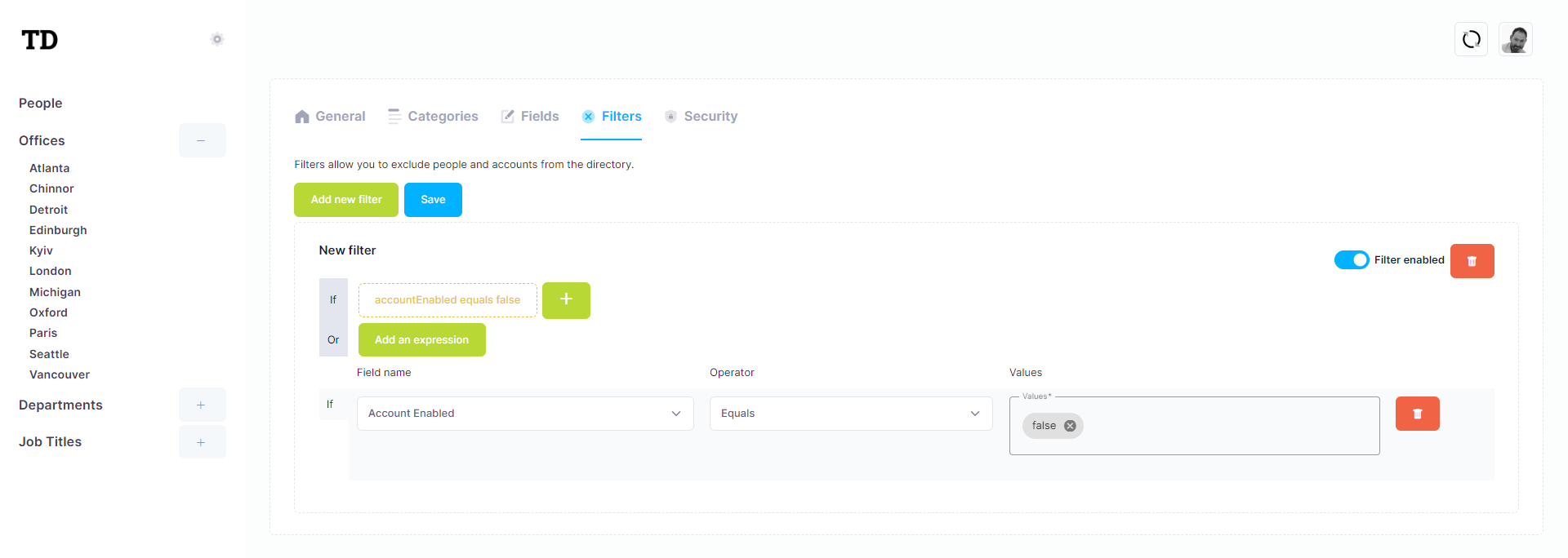 General 1 — TeamDirectory