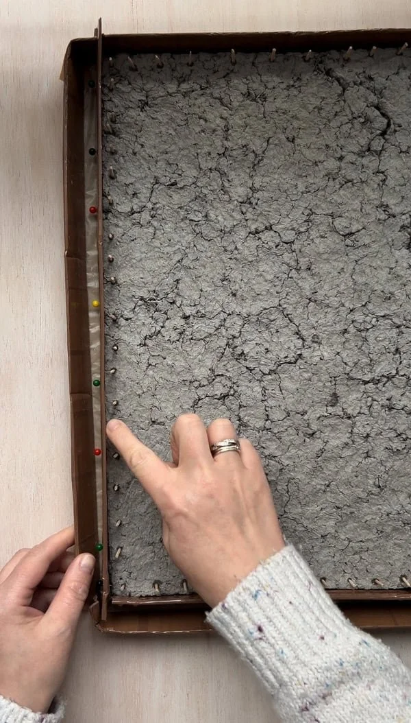 Handmade Paper Pulp Frames with a Concrete Look – Unique Industrial ...