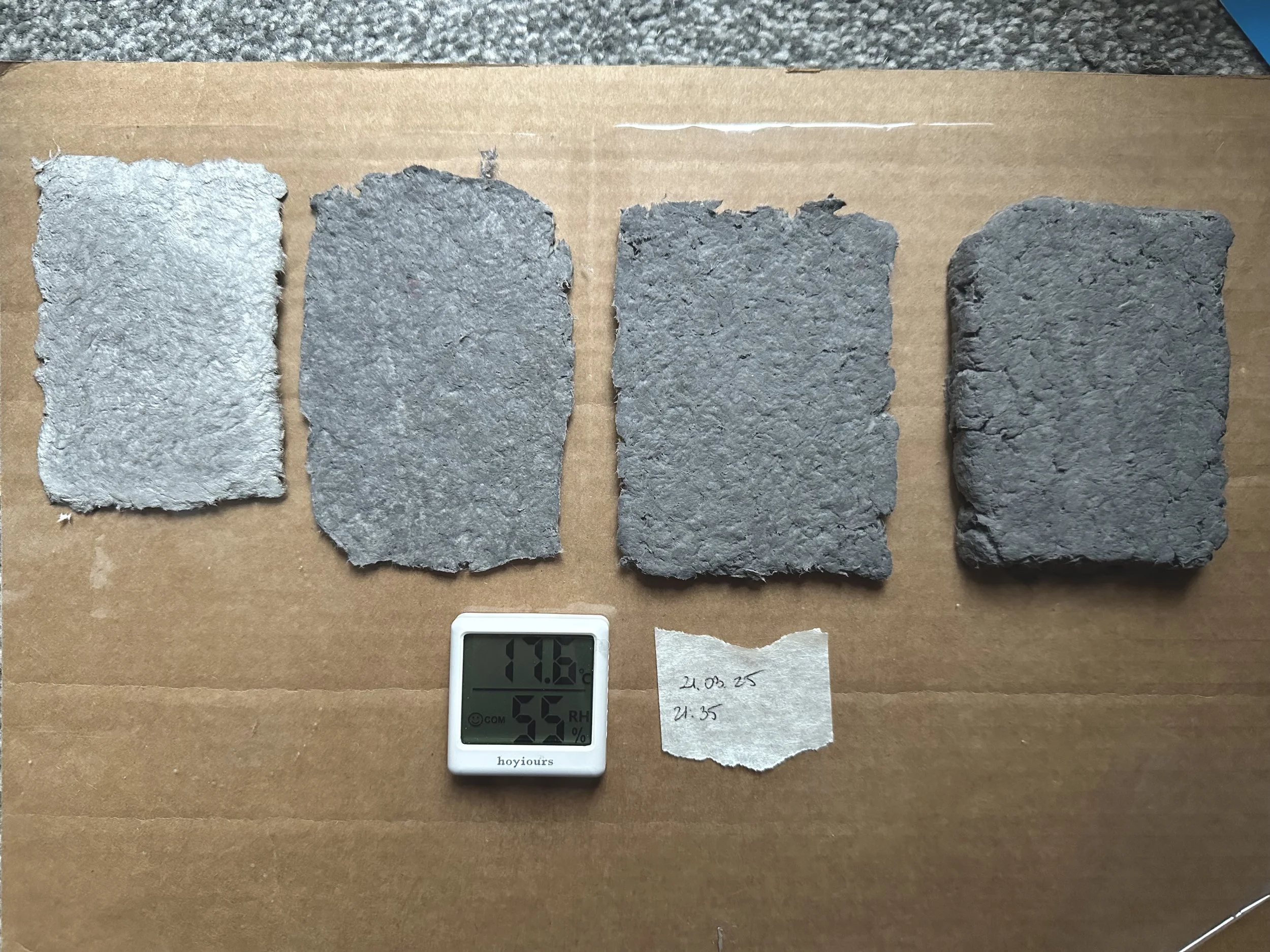 How Long Does Paper Pulp Take to Dry? Experimenting with Thickness ...