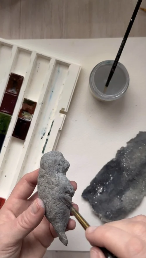 DIY Christmas Ornament: How to Make a Paper Pulp Seal Decoration Step ...