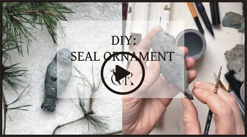 DIY Christmas Ornament: How to Make a Paper Pulp Seal Decoration Step ...