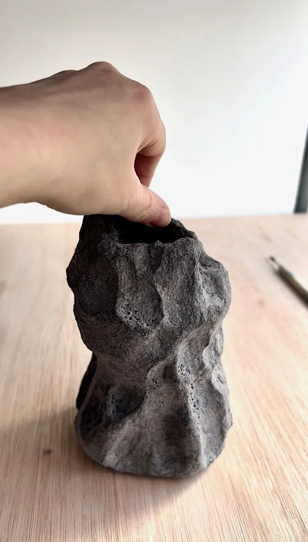 Create Your Own Stone-like Vase: DIY Recycled Decor Idea for Minimalist ...
