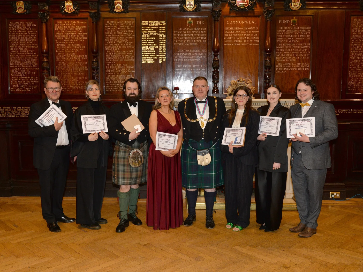 Awards — Incorporation of Weavers of Glasgow