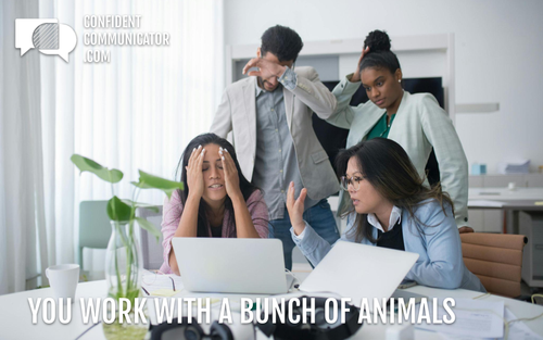 You work with a bunch of animals. — Confident Communicators, LLC