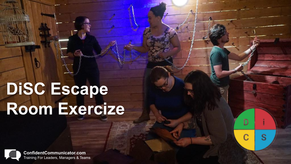 Escape Room DISC Exercise — Confident Communicators, LLC