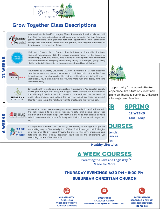 Grow Together — Love INC of Benton County