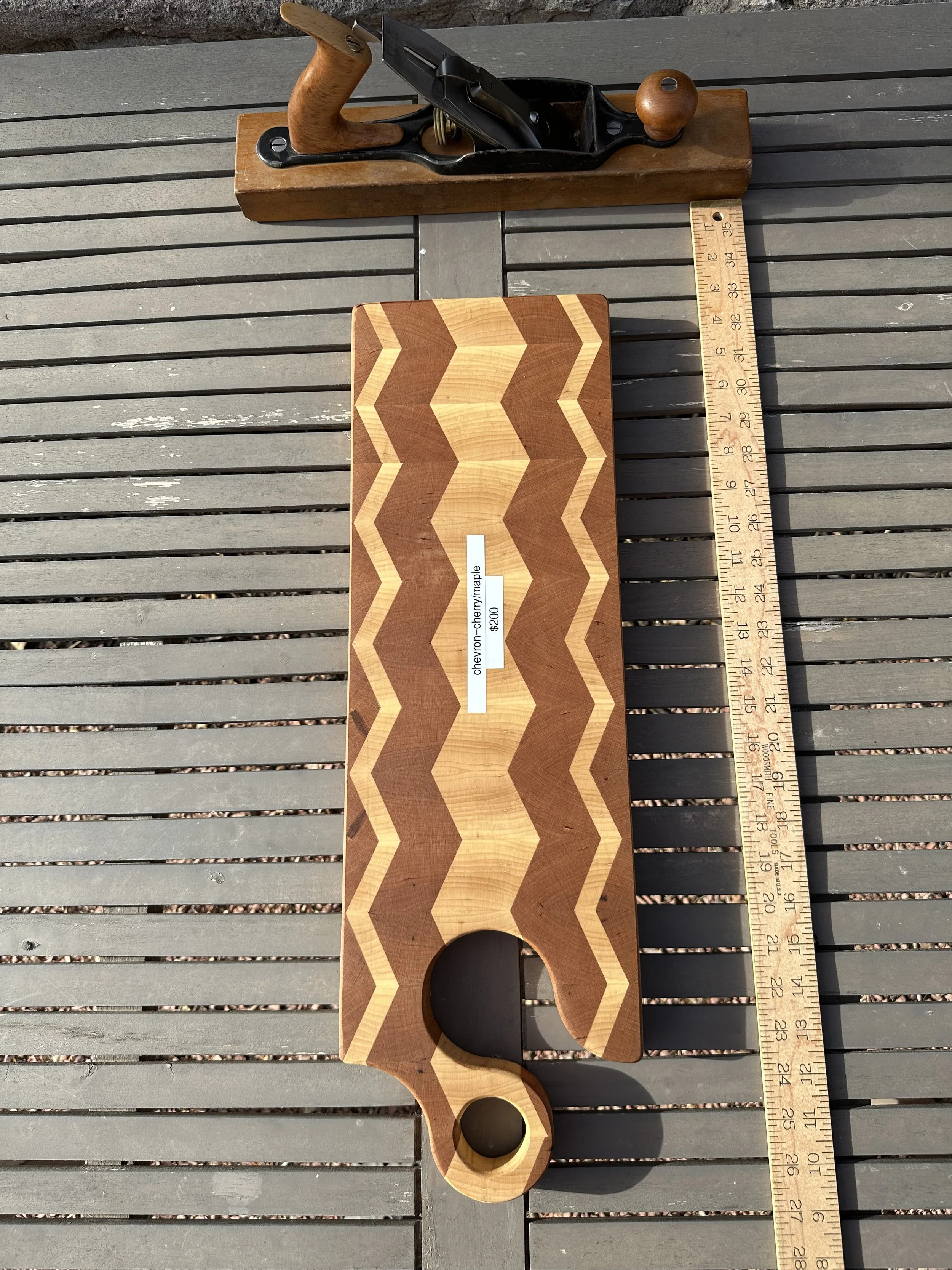 Chevron - End Grain Charcuterie Board — Novak Woodworking