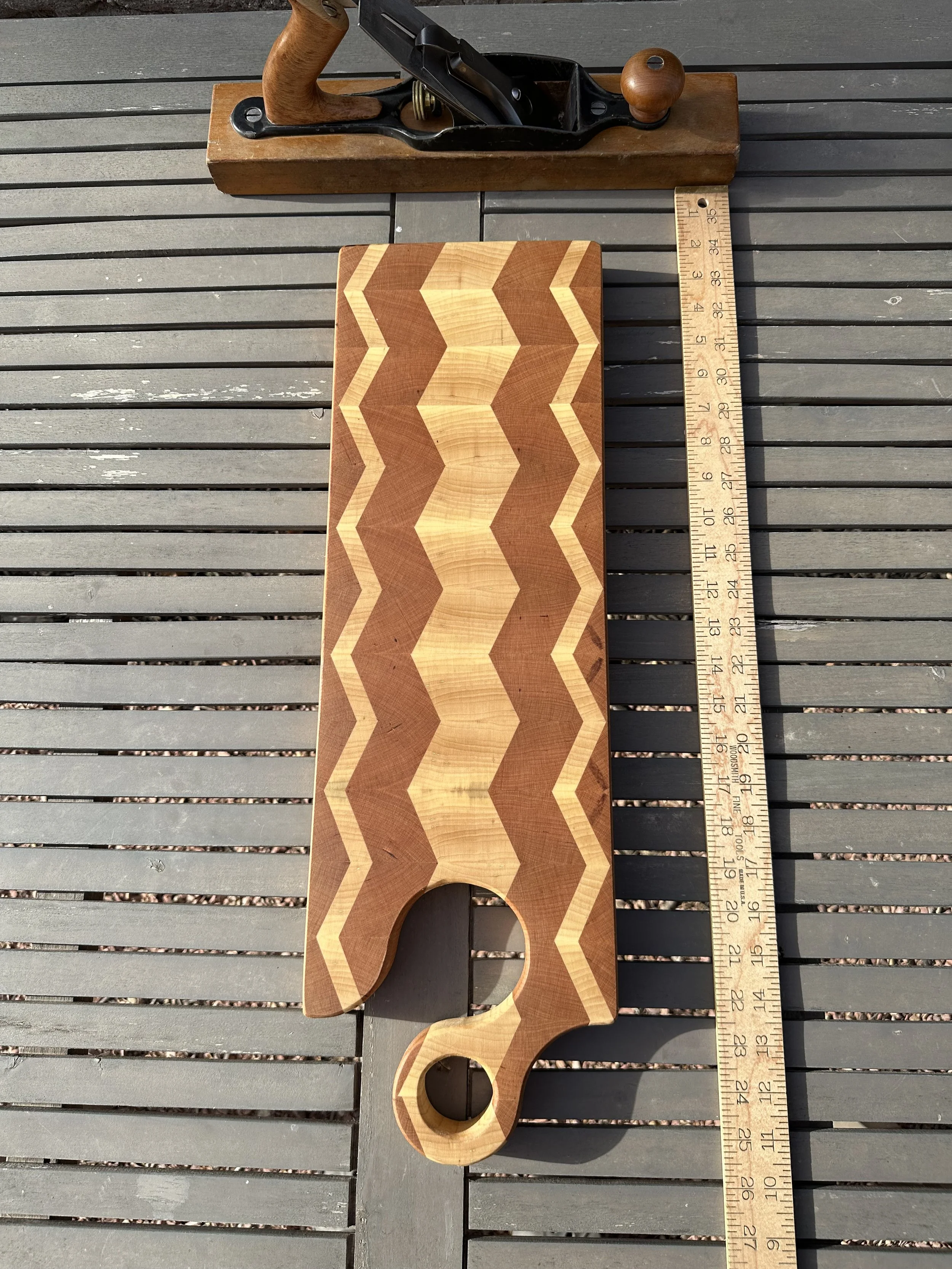Chevron - End Grain Charcuterie Board — Novak Woodworking