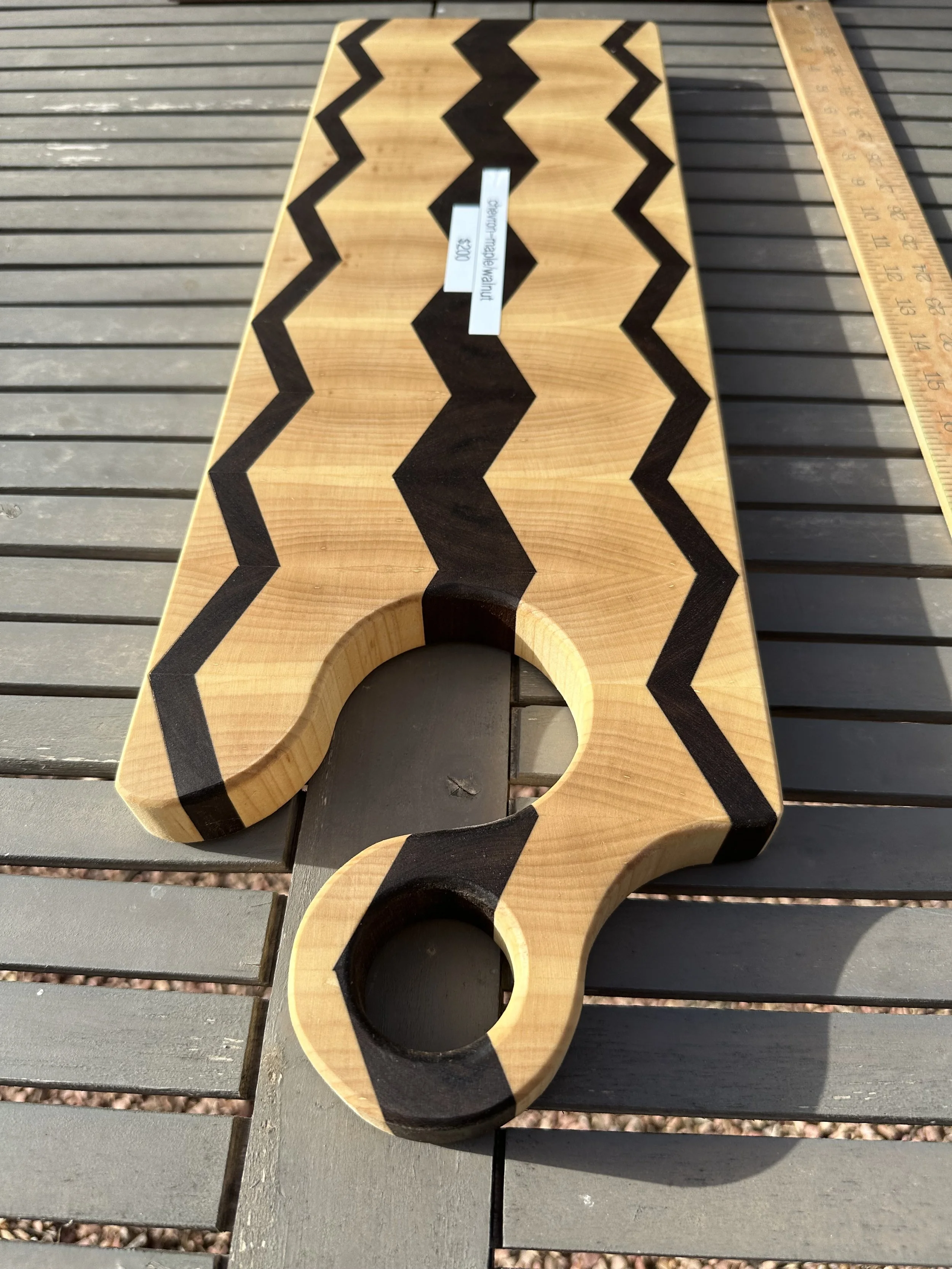 Chevron - End Grain Charcuterie Board — Novak Woodworking