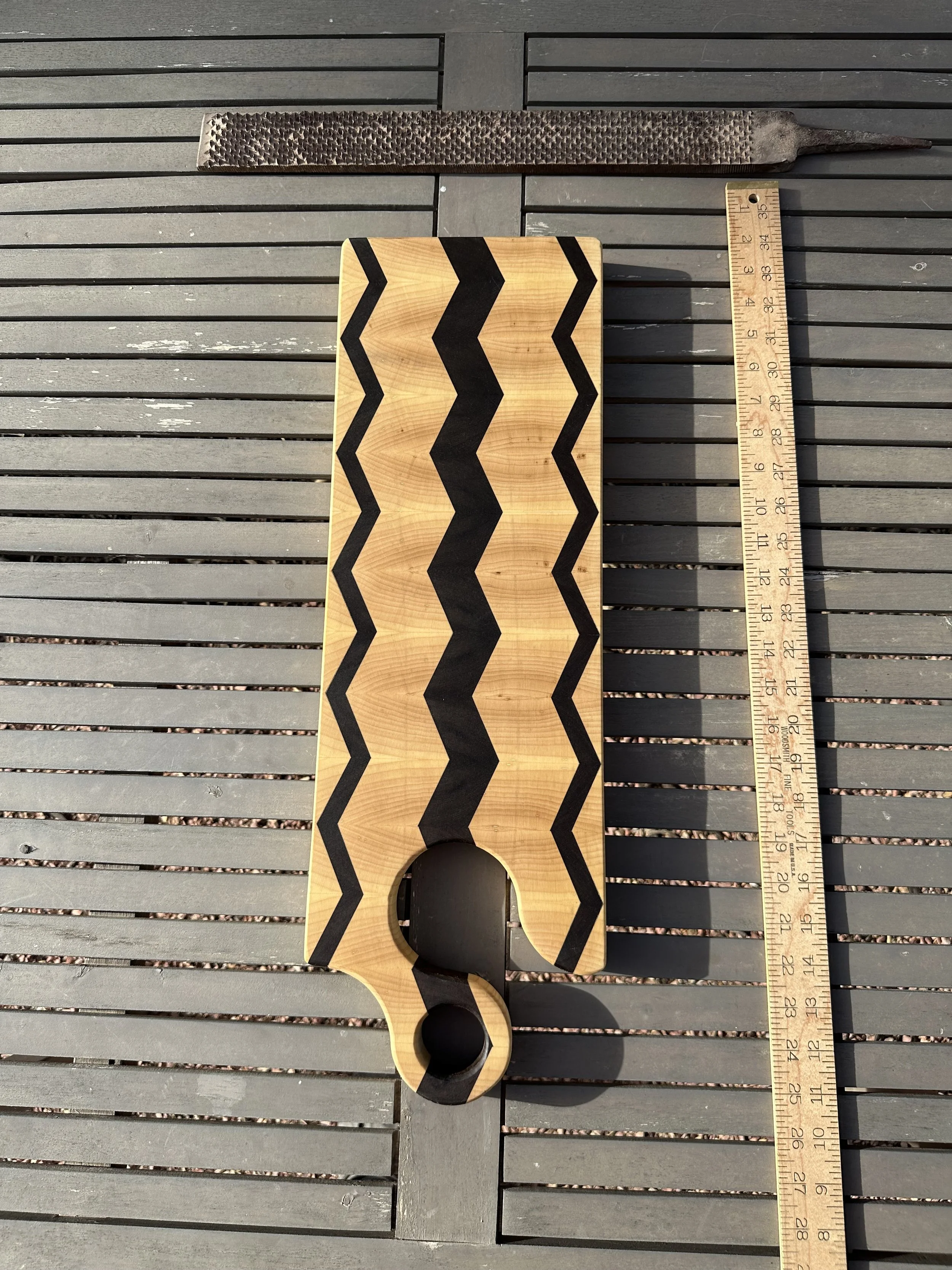 Chevron - End Grain Charcuterie Board — Novak Woodworking