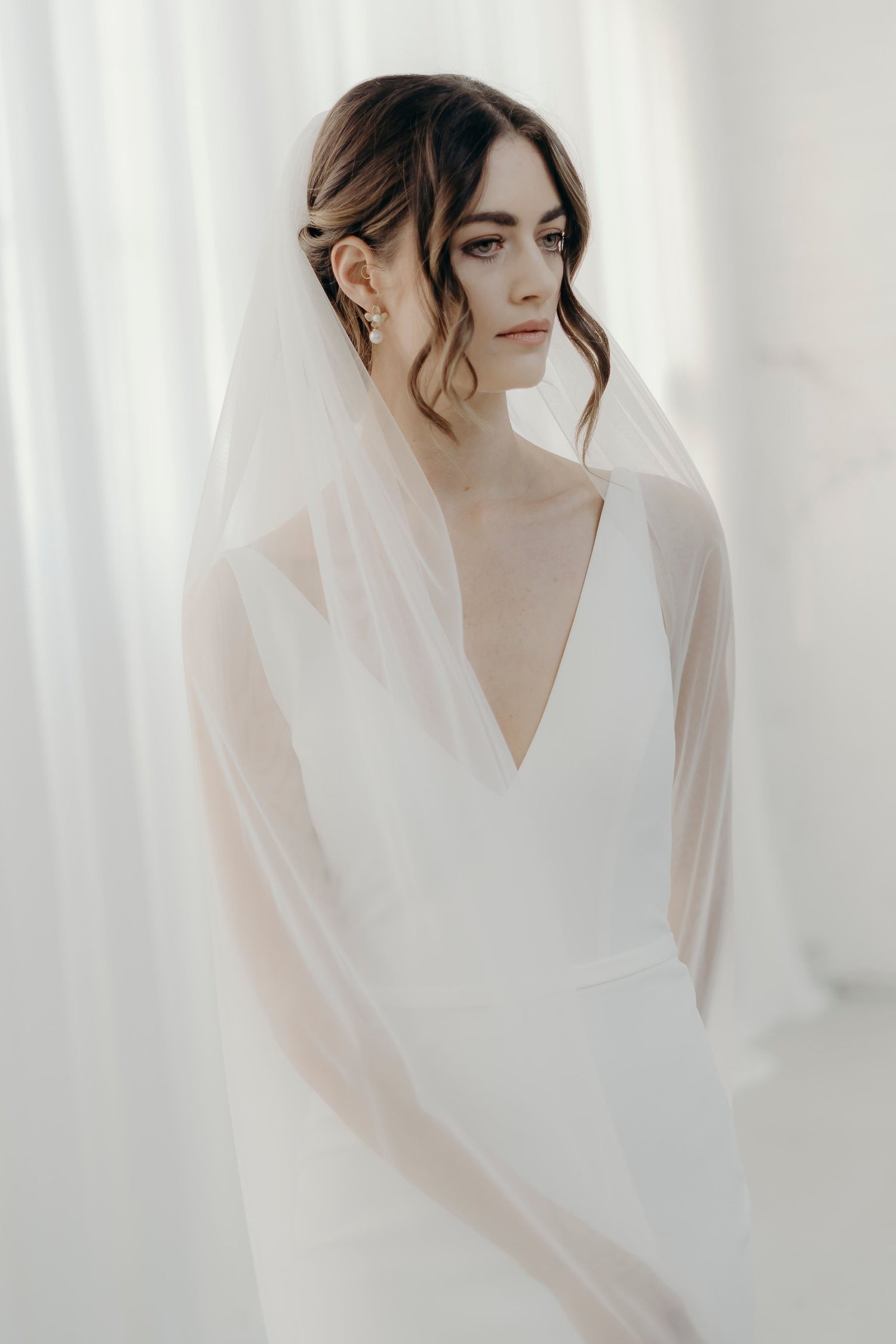 LAYERED PEARL BRIDAL VEIL — Bride + Winter