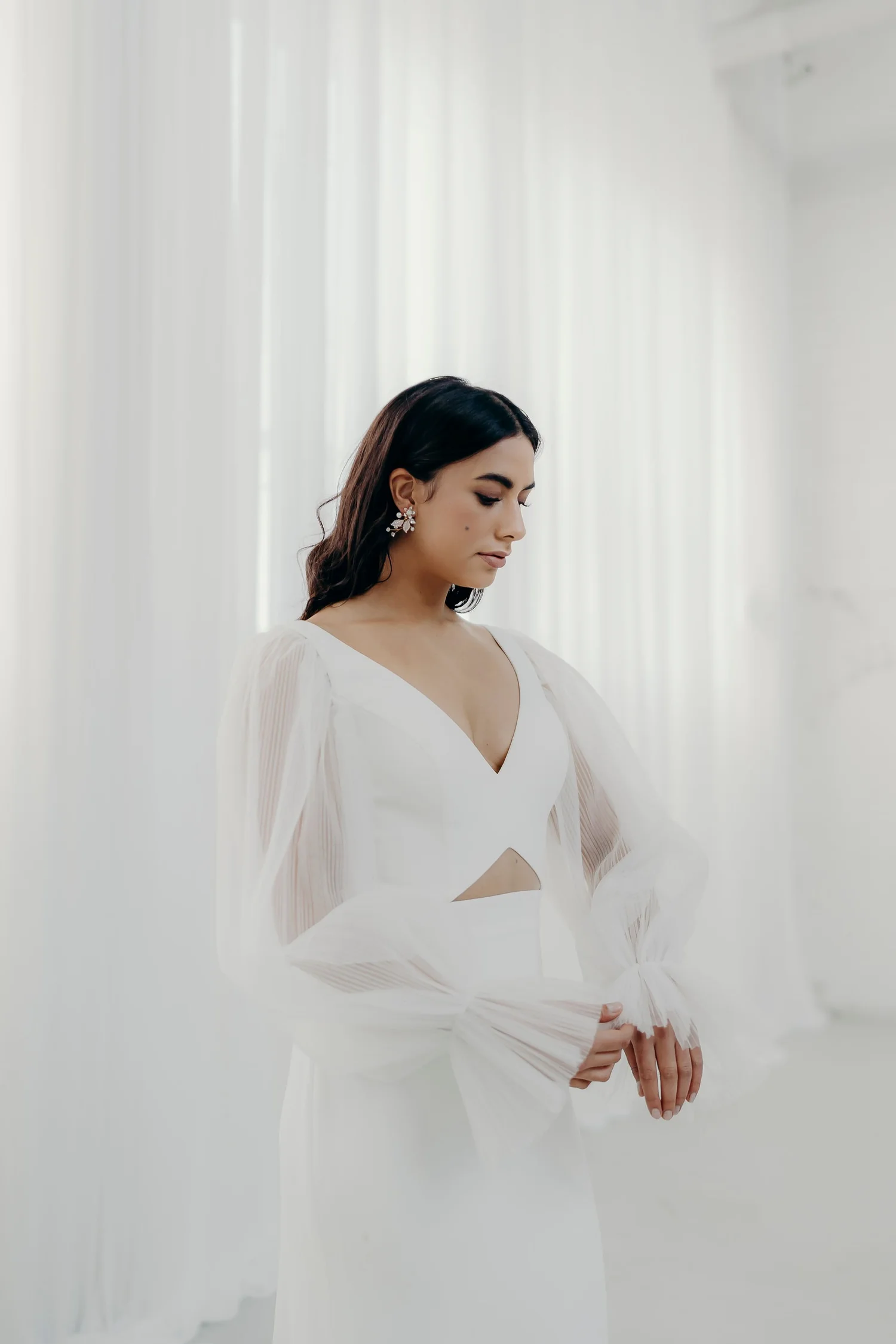 Valentina Gold Bridal Earrings — Bride + Winter