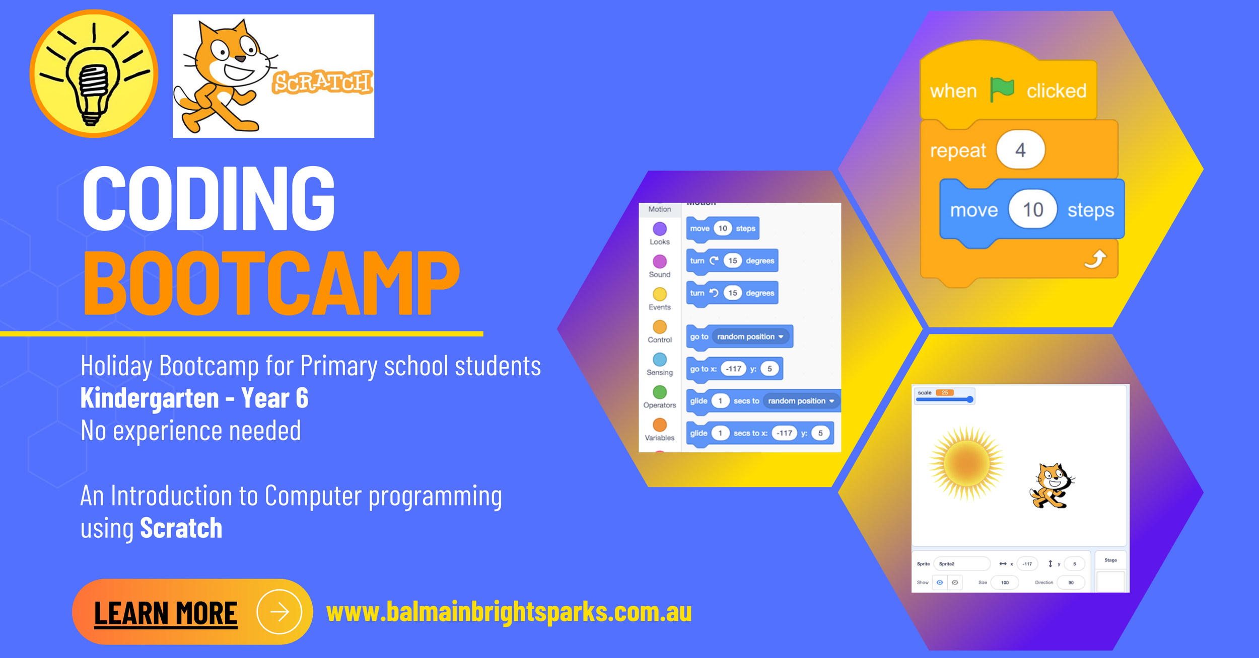 Scratch Holiday Bootcamp: 12 July 2024 — Bright Sparks