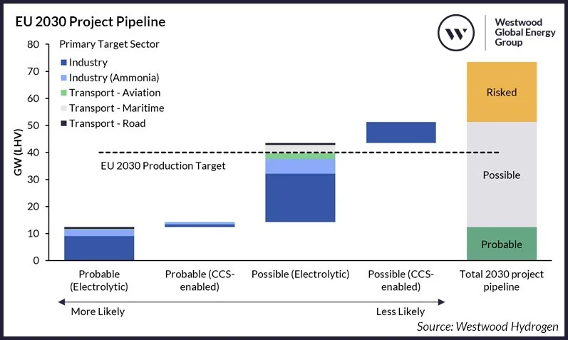 Westwood: Only 17% of EU hydrogen project pipeline expected to materialise by 2030 — Platform ...