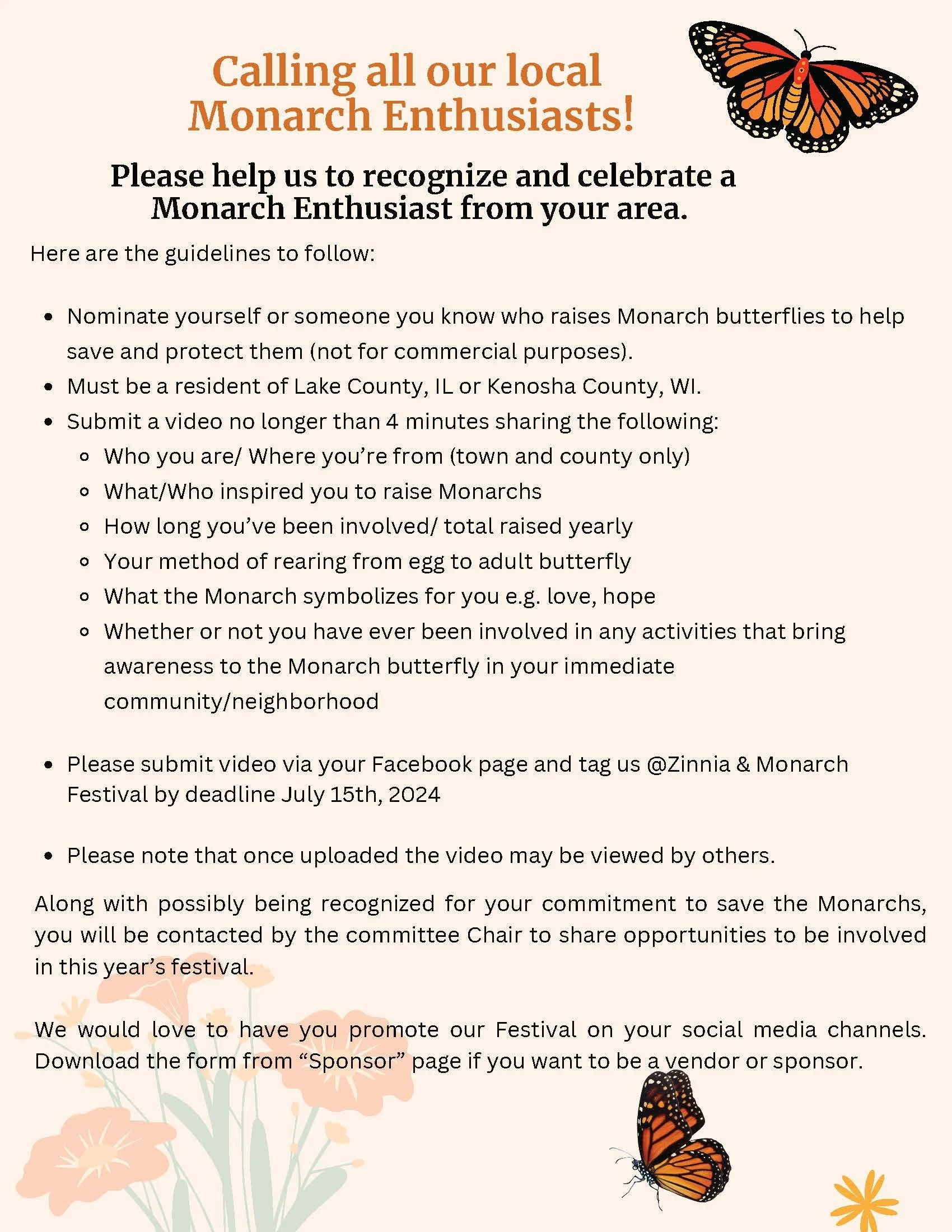 Events — Zinnia & Monarch Festival!