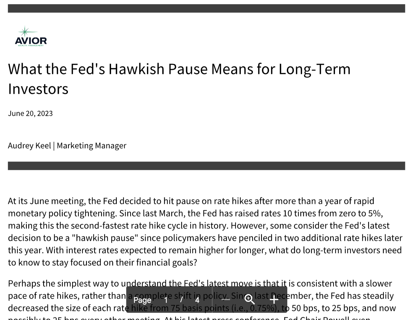 Practice Tools — Meet Avior Wealth