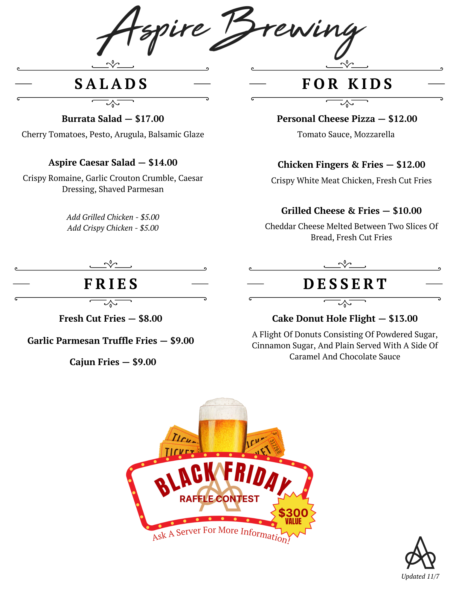 Restaurant — Aspire Brewing