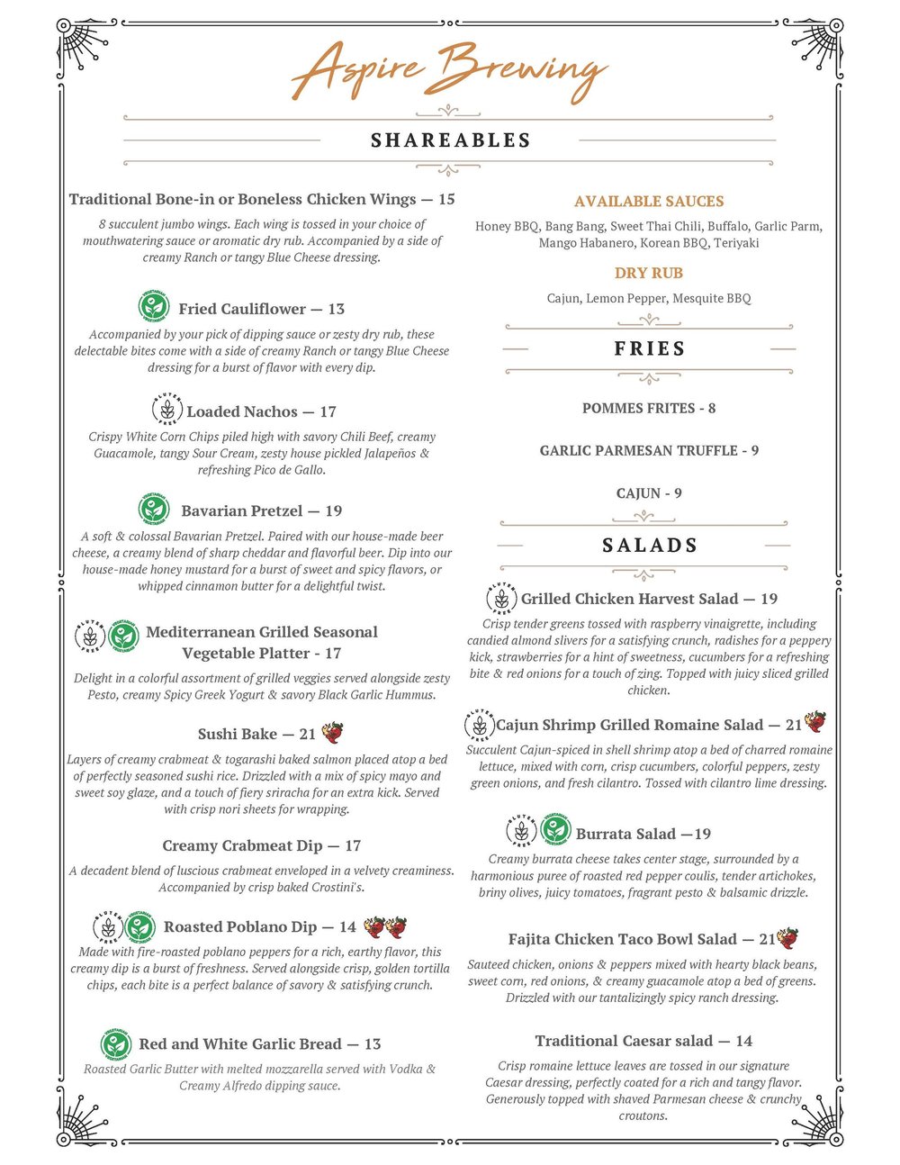 Restaurant — Aspire Brewing