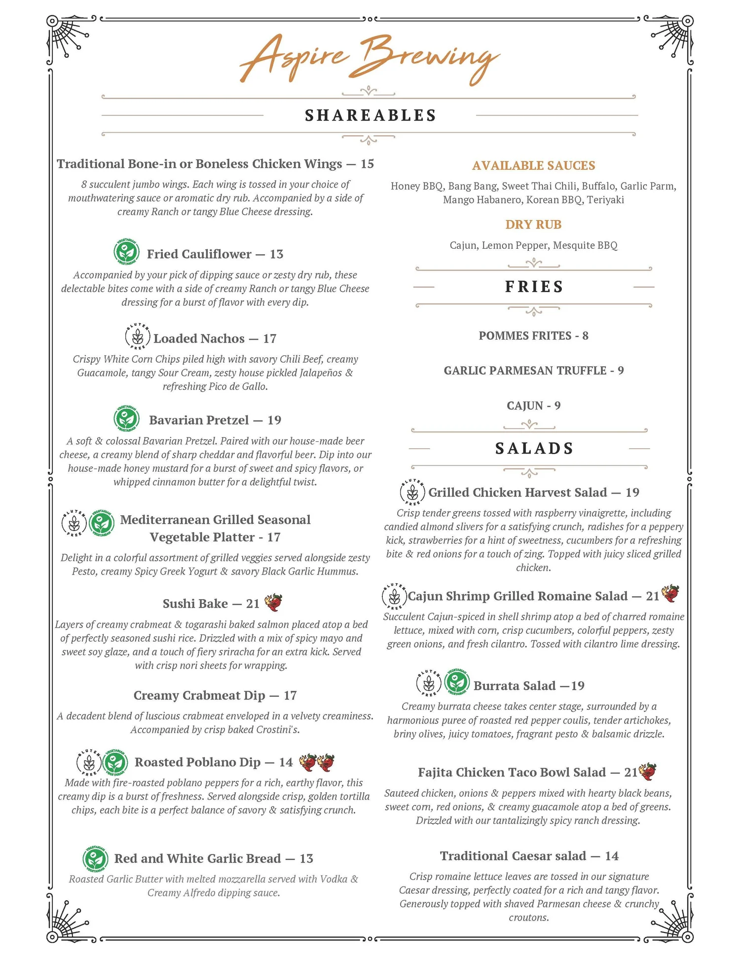 Restaurant — Aspire Brewing