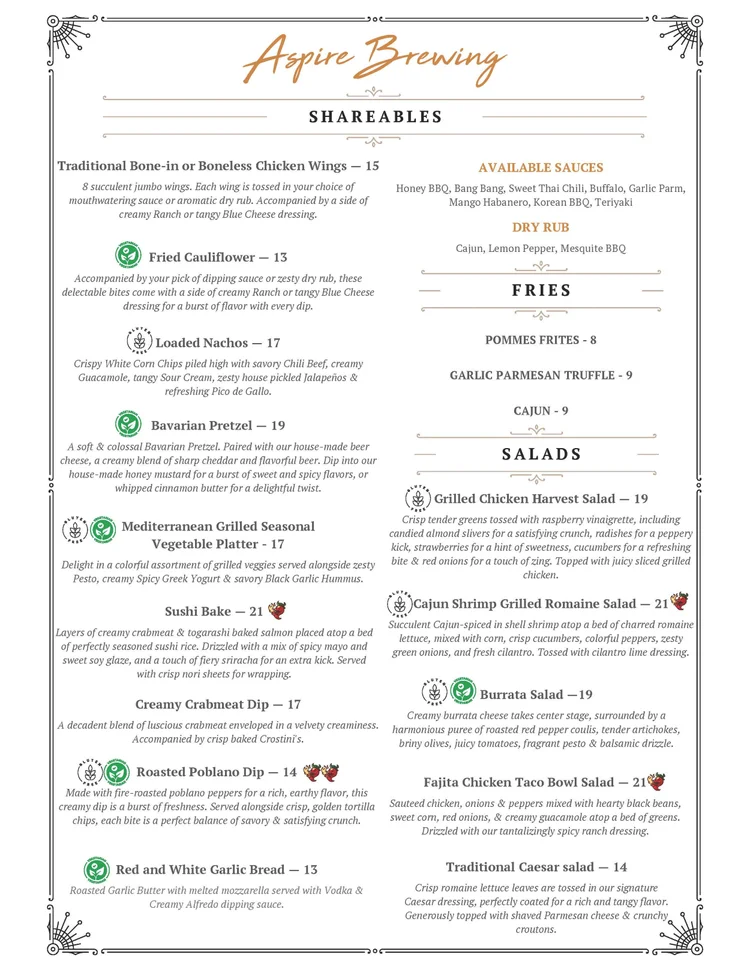 Restaurant — Aspire Brewing