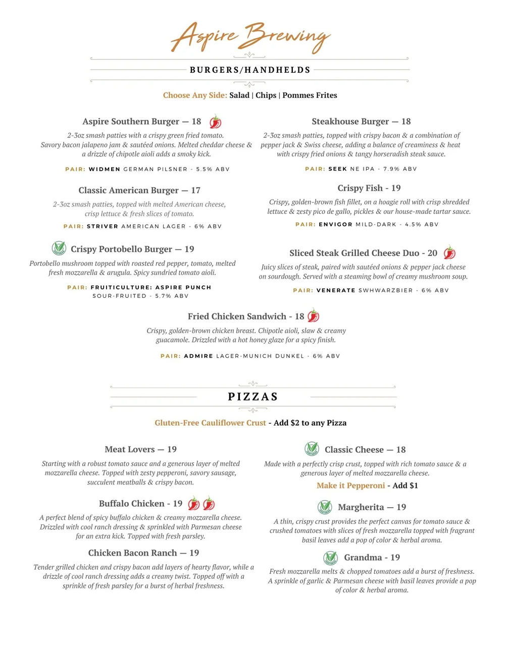 Restaurant — Aspire Brewing