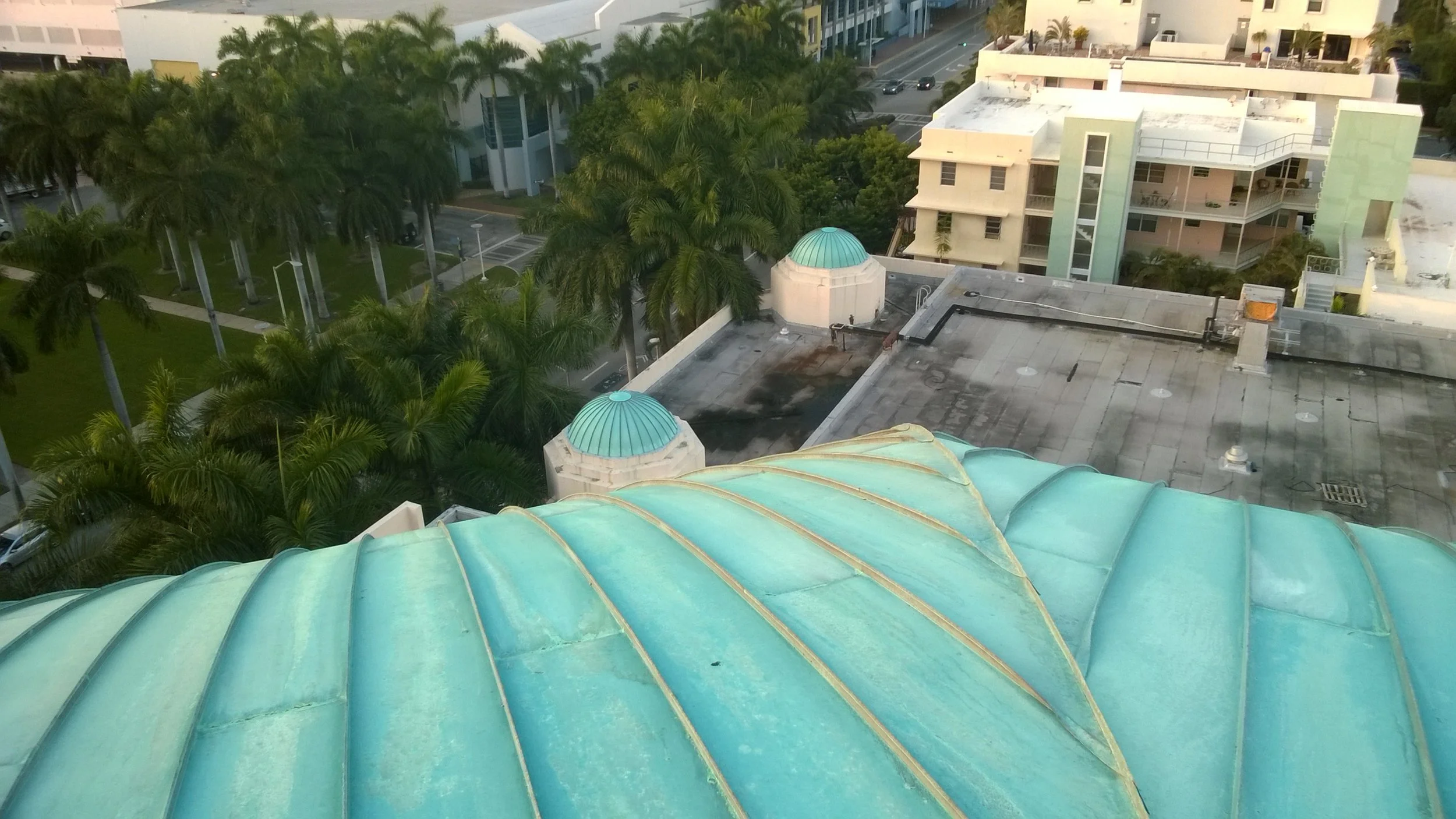 Pre-Patinated Copper Roof on Miami Temple | Huber & Associates