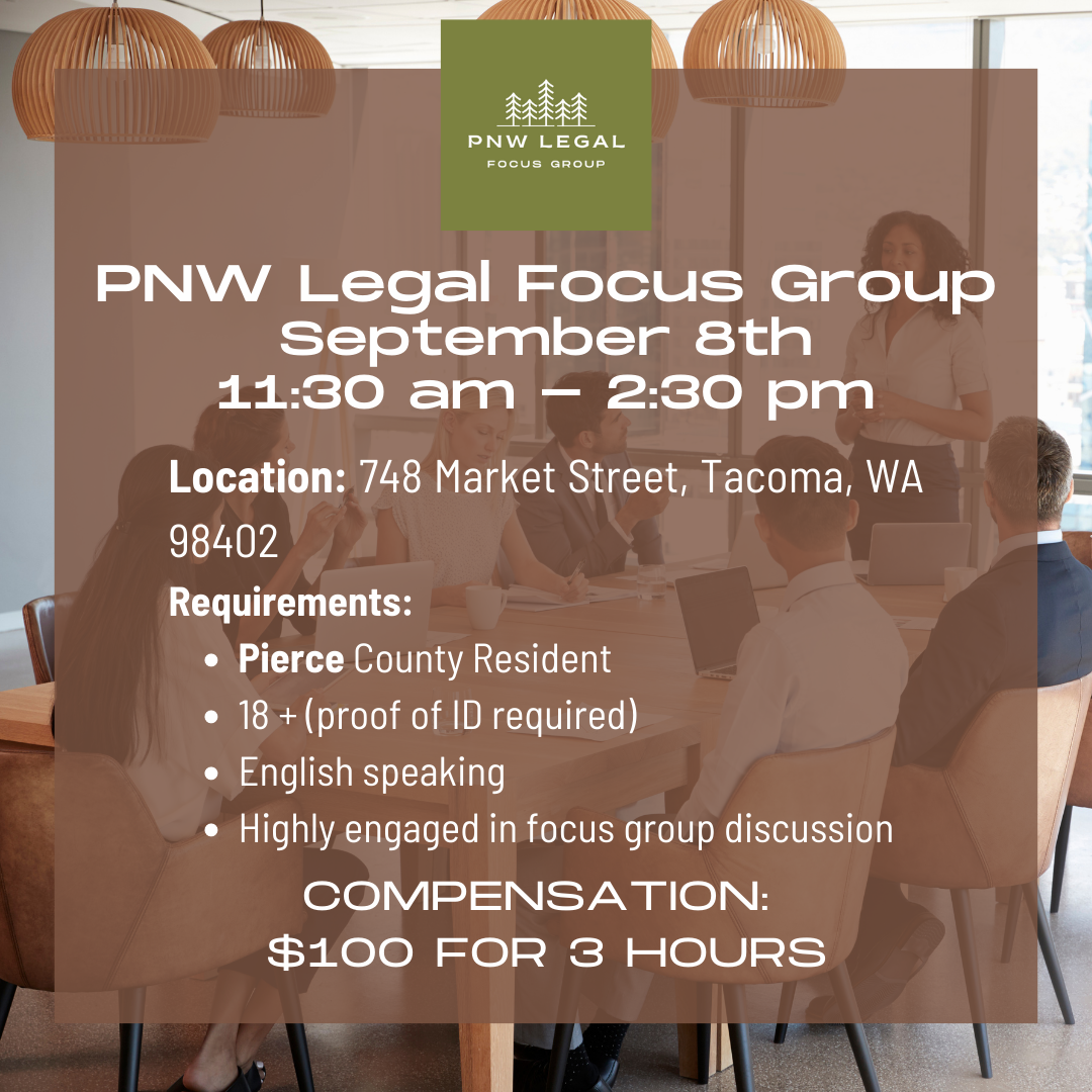 PNW Legal Focus Group | Mock Jury