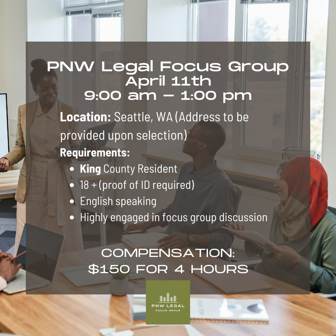PNW Legal Focus Group | Mock Jury