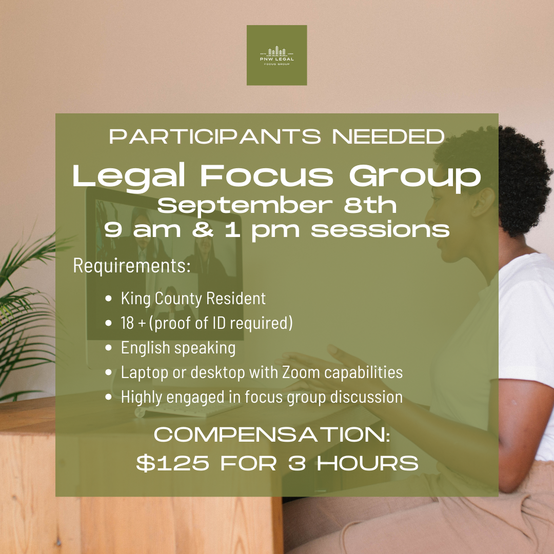 PNW Legal Focus Group | Mock Jury