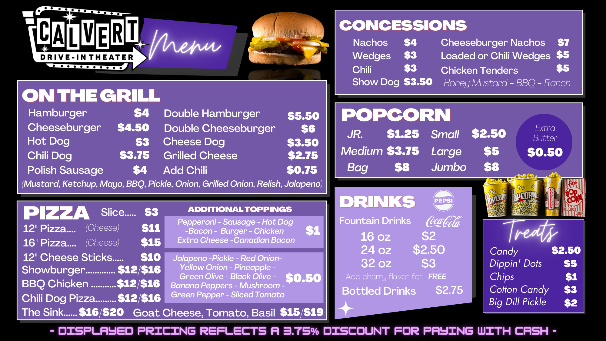MENU — Calvert Drive-In