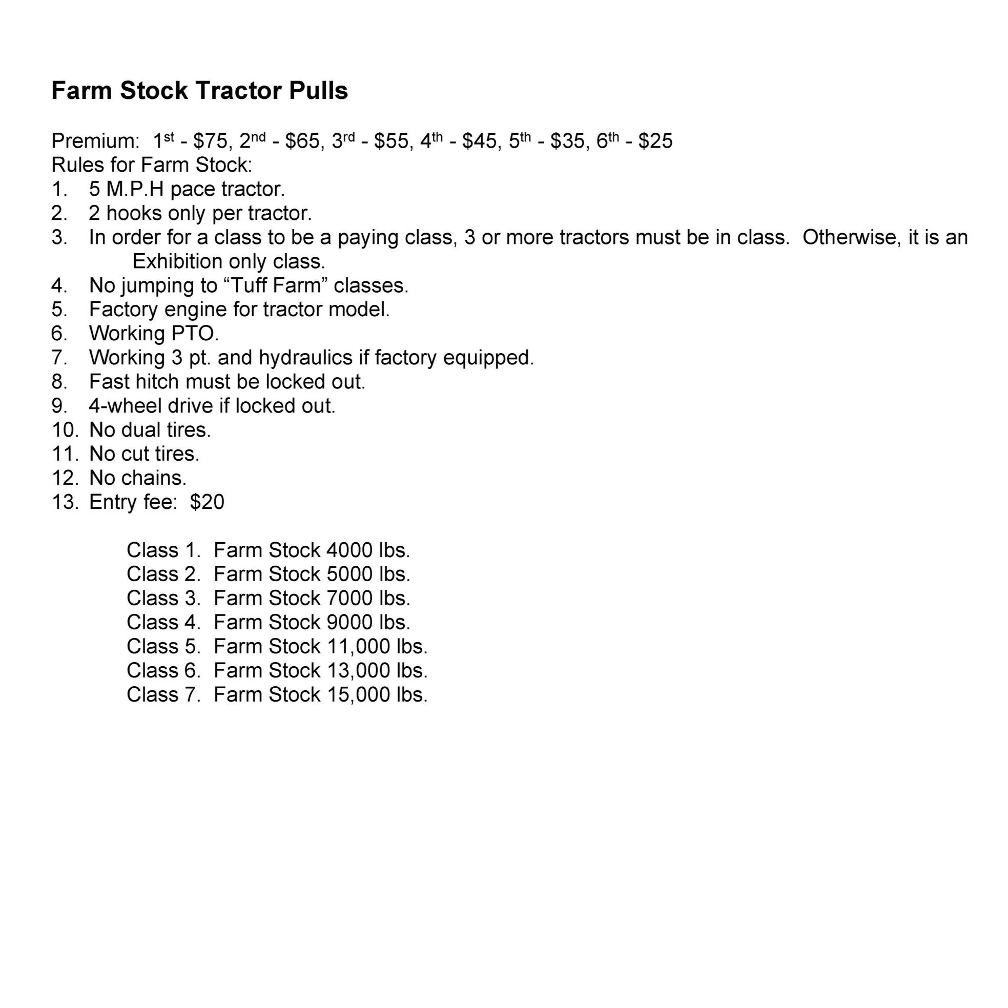 Tractor Pulls — Wolfs Corners Fair