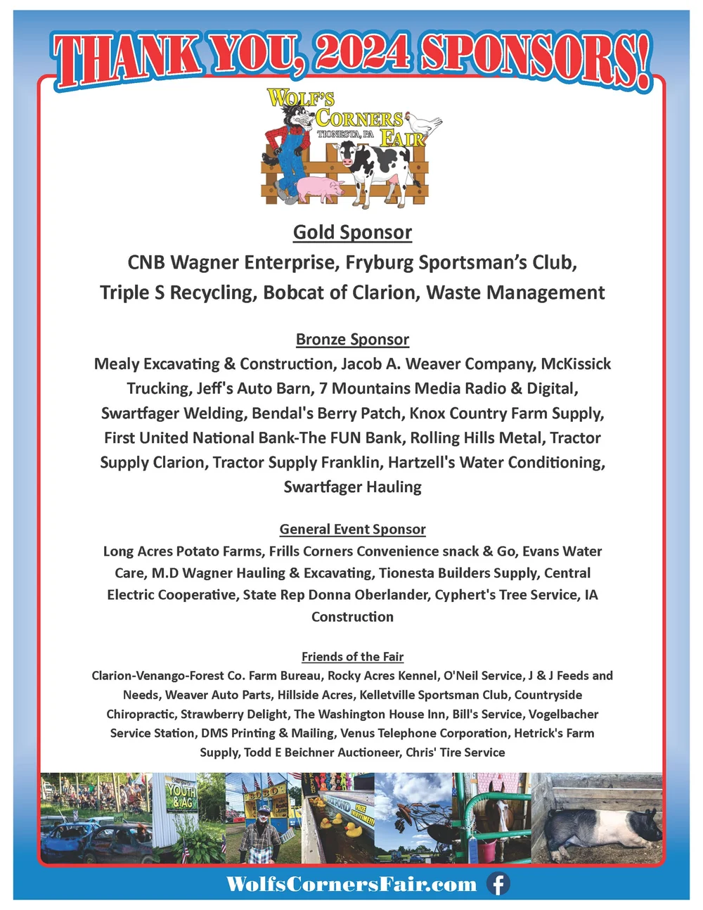 Our Sponsors — Wolfs Corners Fair