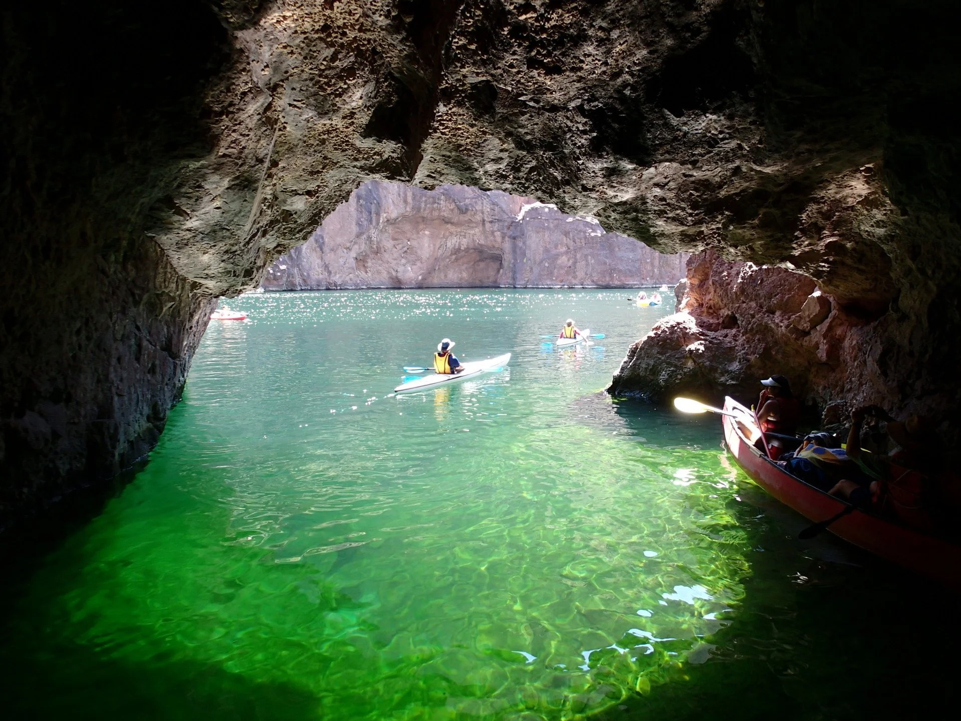 Emerald Cave Kayak Tour by Kayak Lake Mead