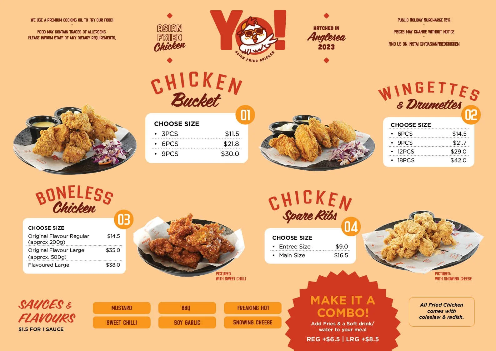 Menu — Yo Chicken