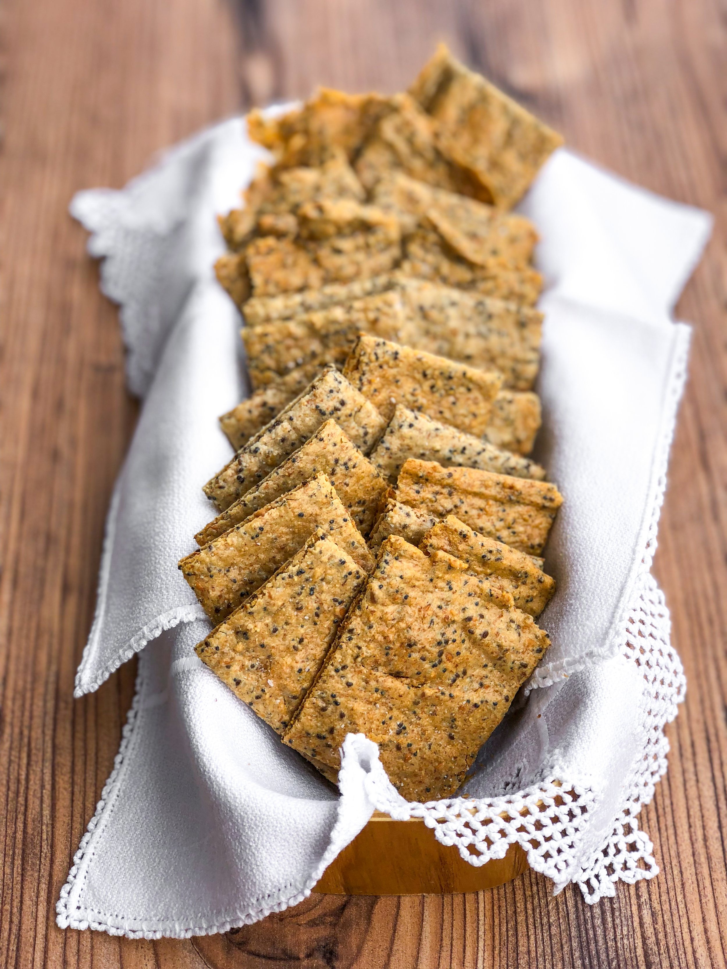 Crackers saladas de semillas — Saboreanda