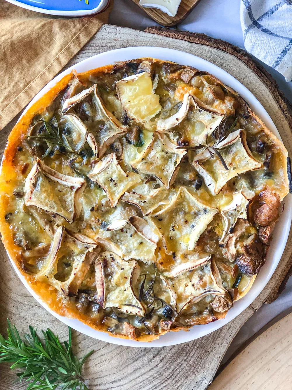Frittata de setas, queso y romero — Saboreanda