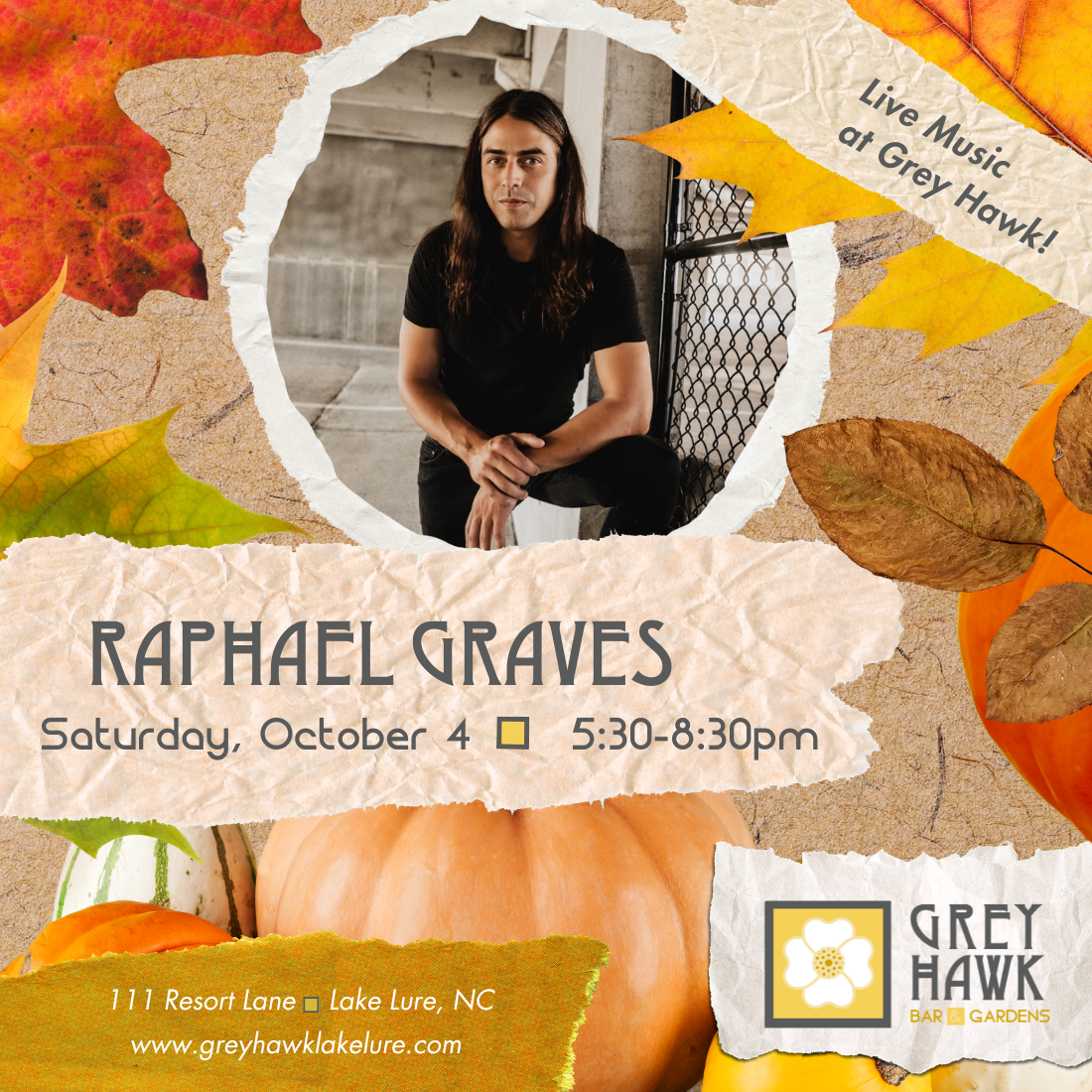 Raphael Graves — Grey Hawk Bar & Gardens