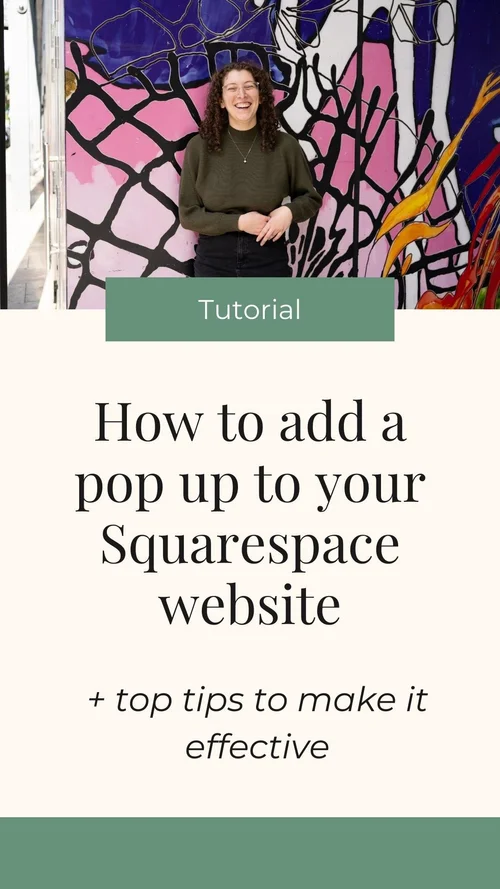 How to Create a Pop Up in Squarespace: Step By Step Tutorial