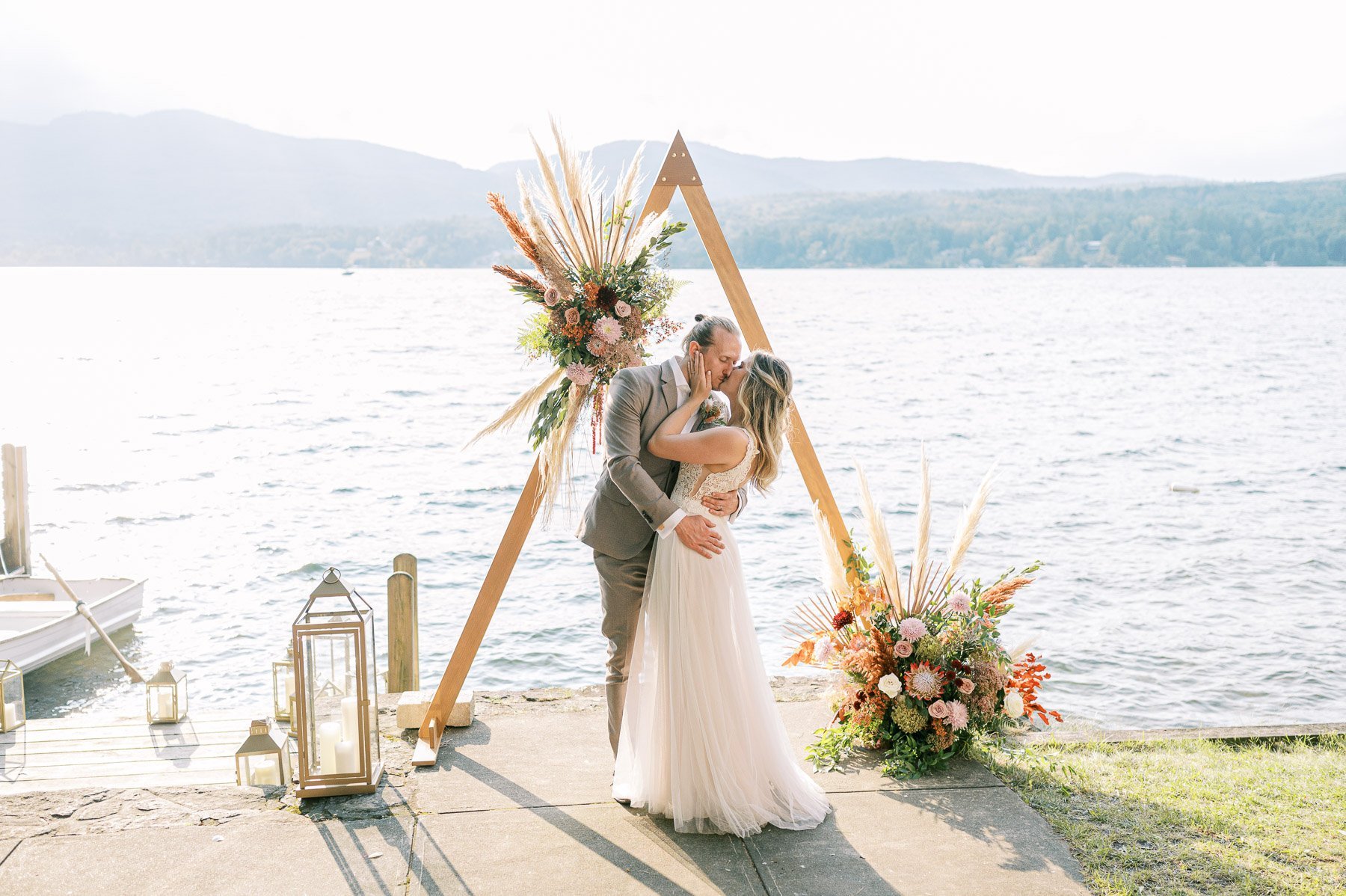 Lake George Intimate Backyard Wedding — Michelle Lange Photography