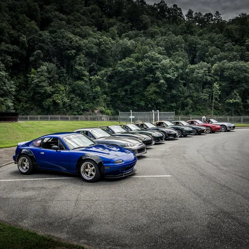 Miatas at The Gap