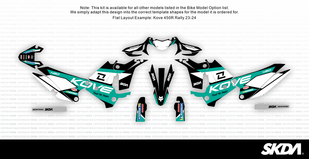 GRIT Kove Rally Full Graphics Kit - SKDA Graphics — Kove USA