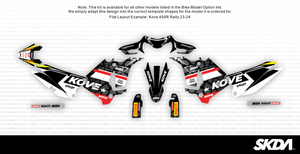 DISTANCE Kove Rally Full Graphics Kit - SKDA Graphics — Kove USA