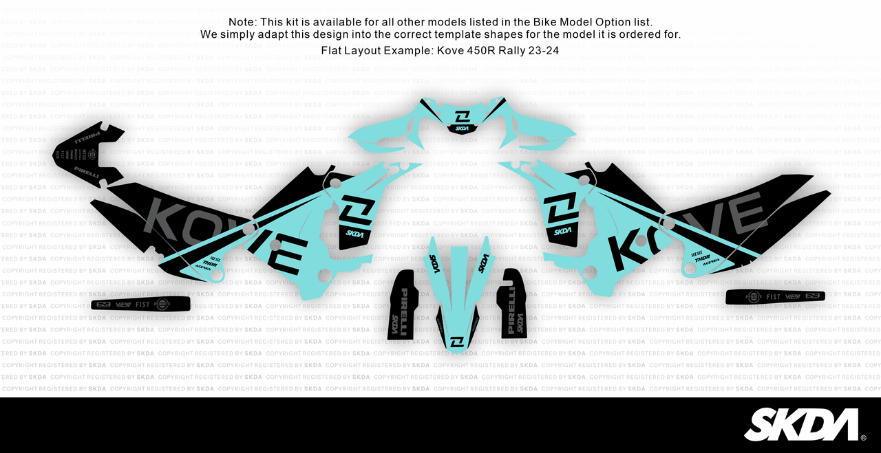 SHATTER Kove Rally Full Graphics Kit - SKDA Graphics — Kove USA