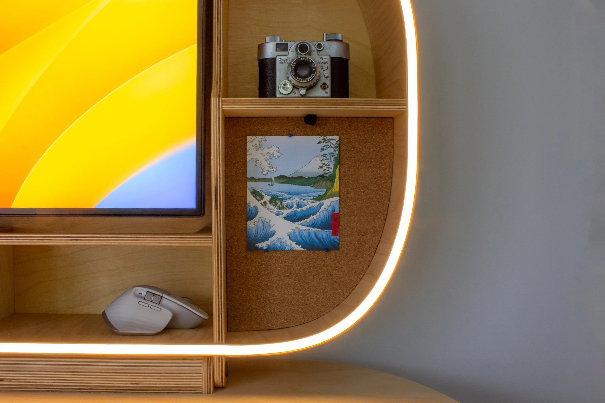 Friday. — Clamshell Wall Mounted Folding Desk