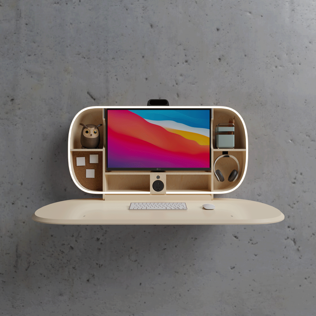 Friday. The Ultimate Murphy Desk with Monitor | Made in the USA