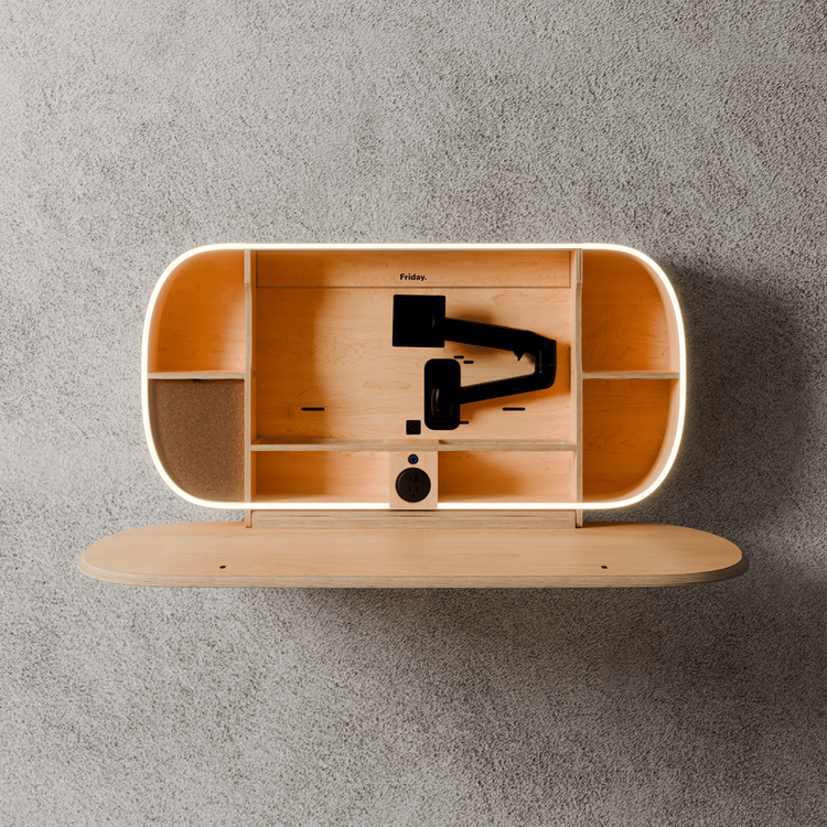 Friday. — Shop Our Space-Saving Murphy Desks and Modular Accessories