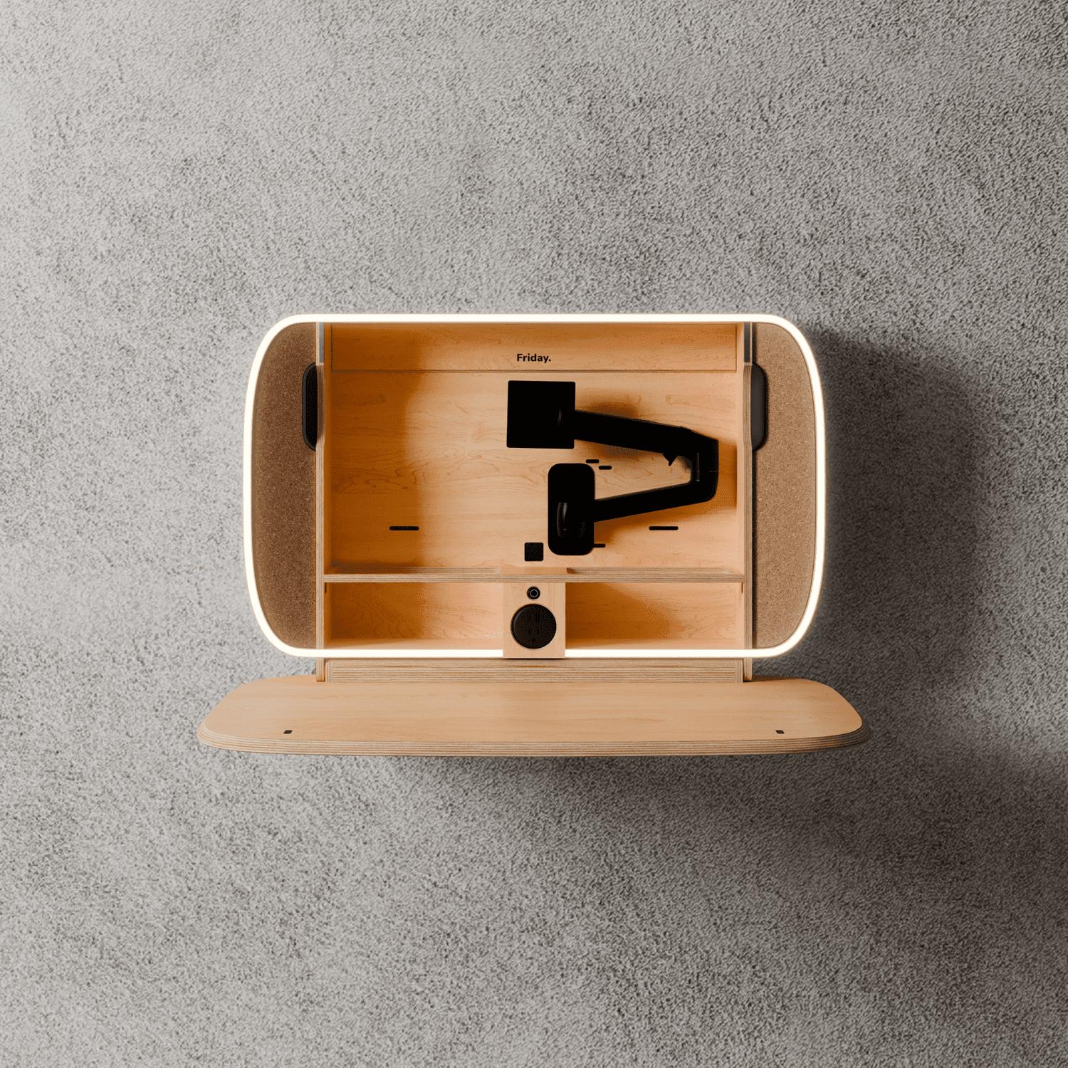 Friday. — Clamshell 56 Dual Monitor Murphy Desk - Made in the USA ...